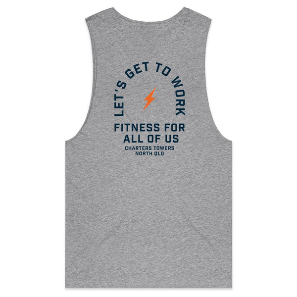 Get to work Tank Top Tee - Grey – CT Fitness